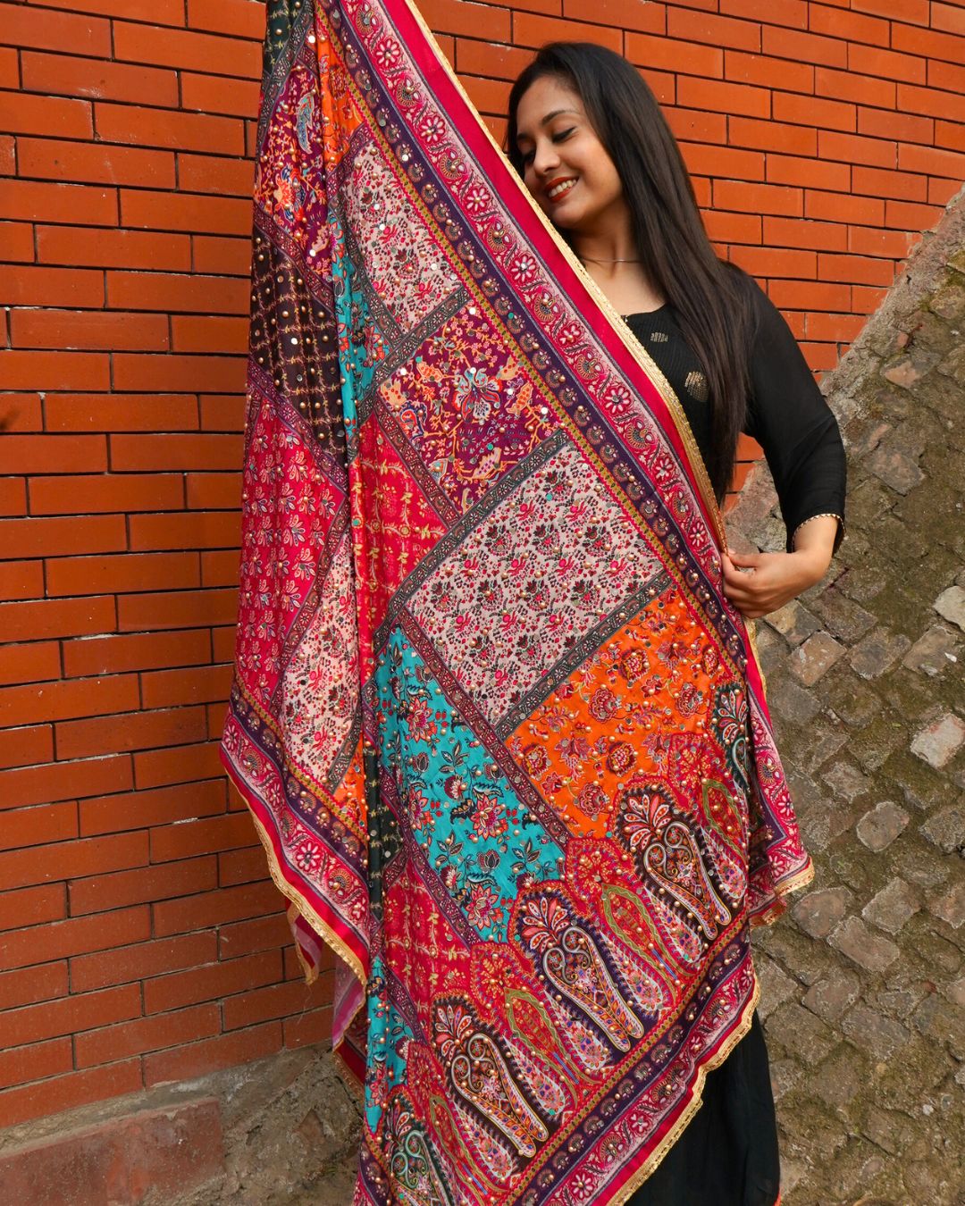 Multicolour Dupatta for Women